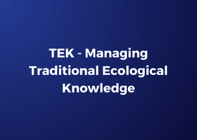RIMPA TEK - Managing Traditional Ecological Knowledge