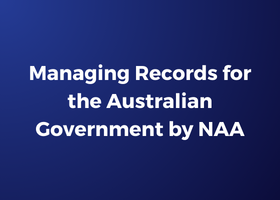RIMPA Managing Records for the Australian Government by NAA