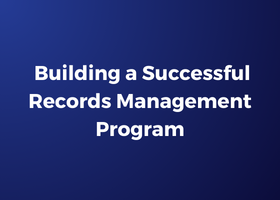 RIMPA Building a Successful Records Management Programme