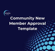 RIMPA RIMPA Global - Community New Member Approval Template